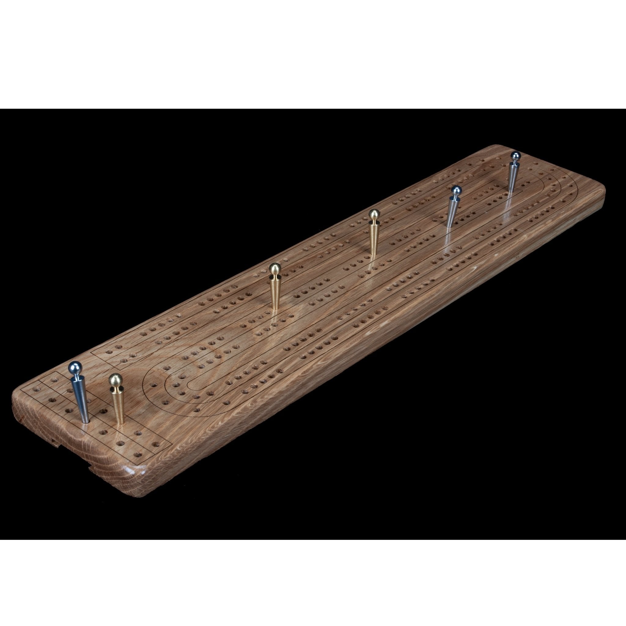 Hardwood Cribbage Board with Pegs - Hardwood Creations ...