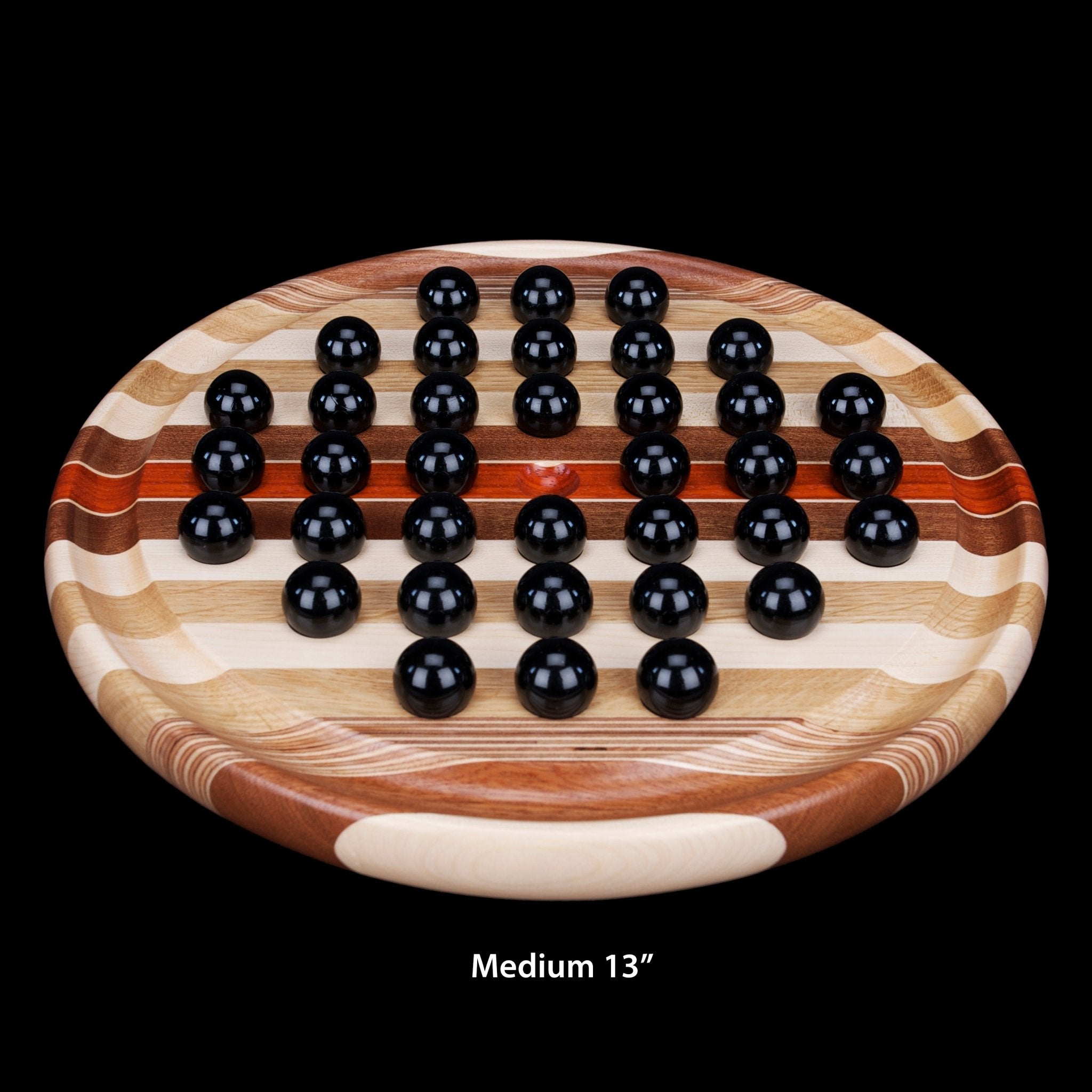 Solitaire Classic Marble Solitaire Board Game Natural Stone Board And ...